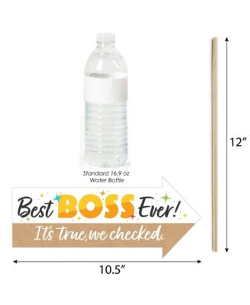 Big Dot of Happiness Funny Happy Boss's Day - Best Boss Ever Photo ...