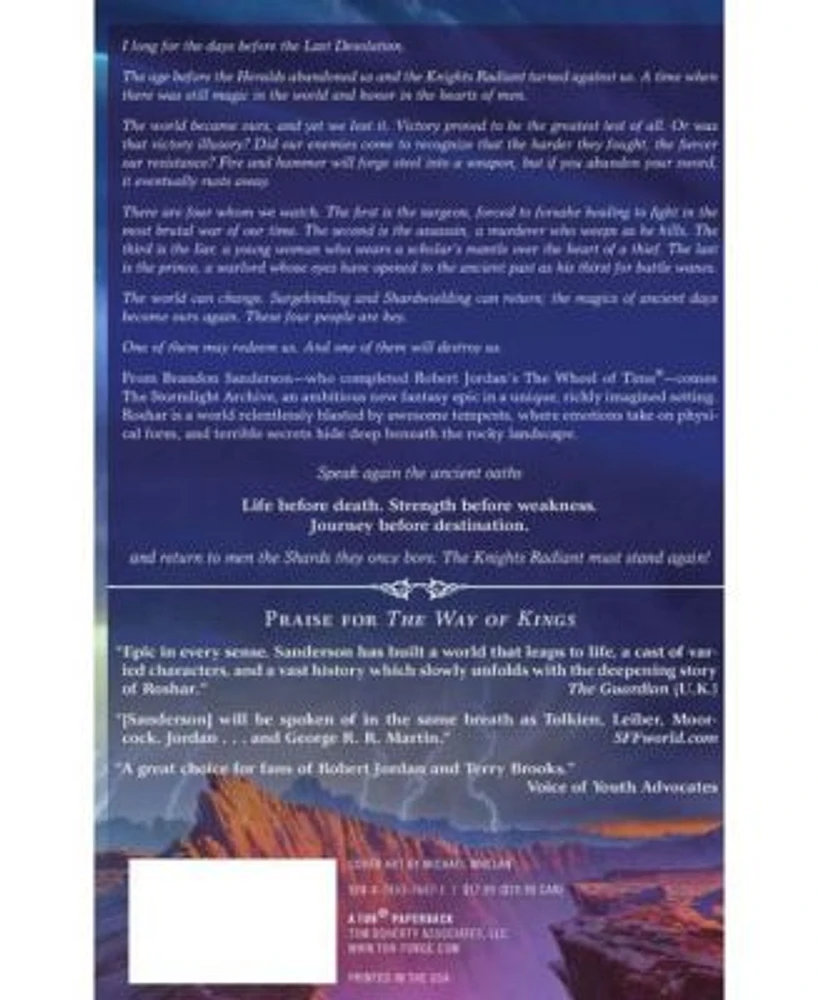 Barnes & Noble The Way of Kings (Stormlight Archive Series #1) by ...