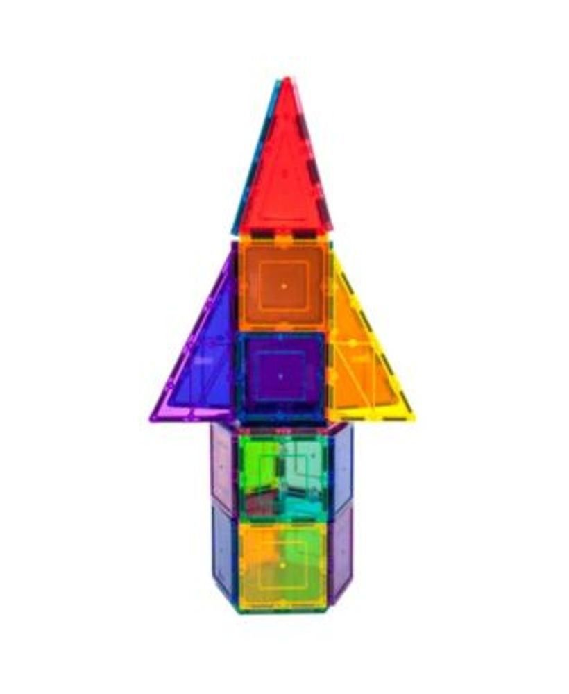 PicassoTiles Rocket Booster Theme Magnetic Building Block Set, 32 Piece ...