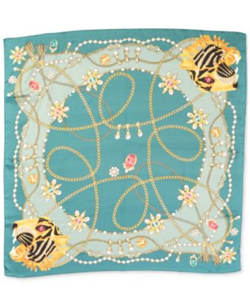 INC International Concepts Tiger Jewel Status Square Scarf, Created for ...