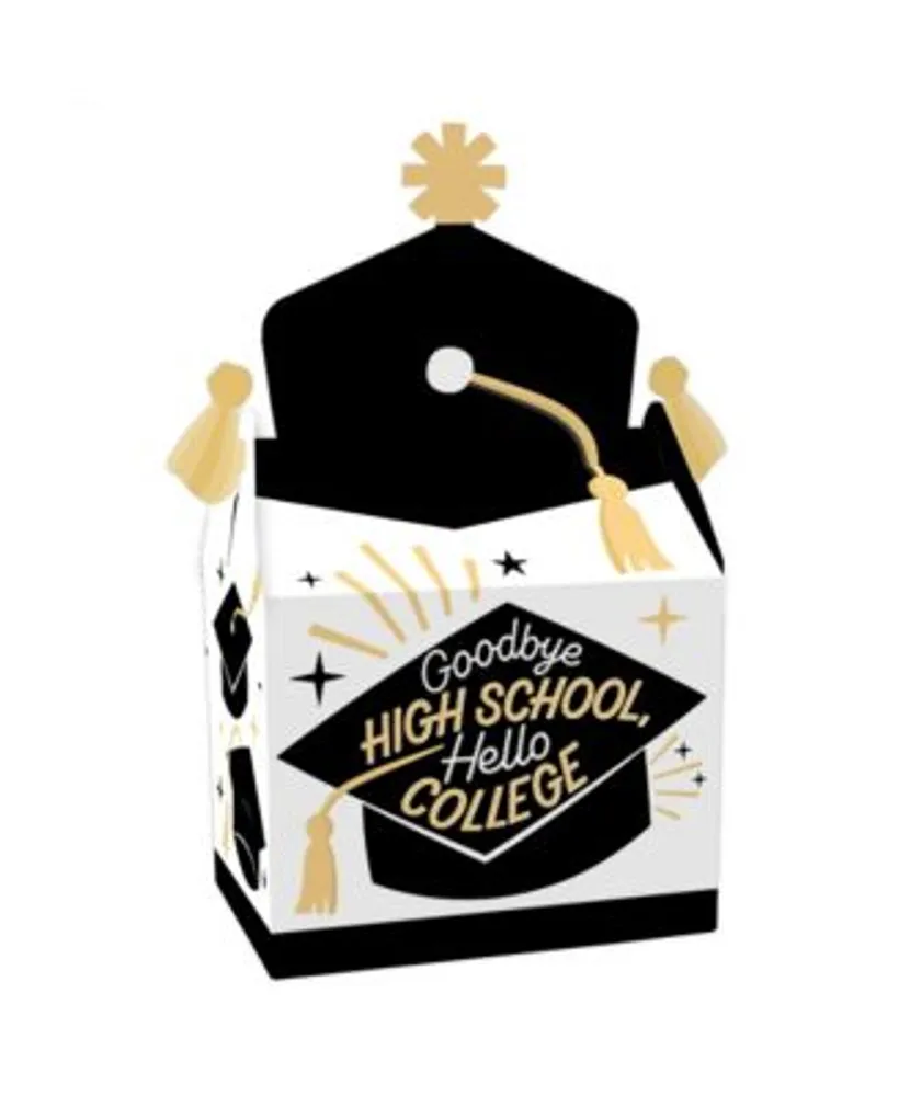 Big Dot of Happiness Goodbye High School, Hello College - Treat Box ...