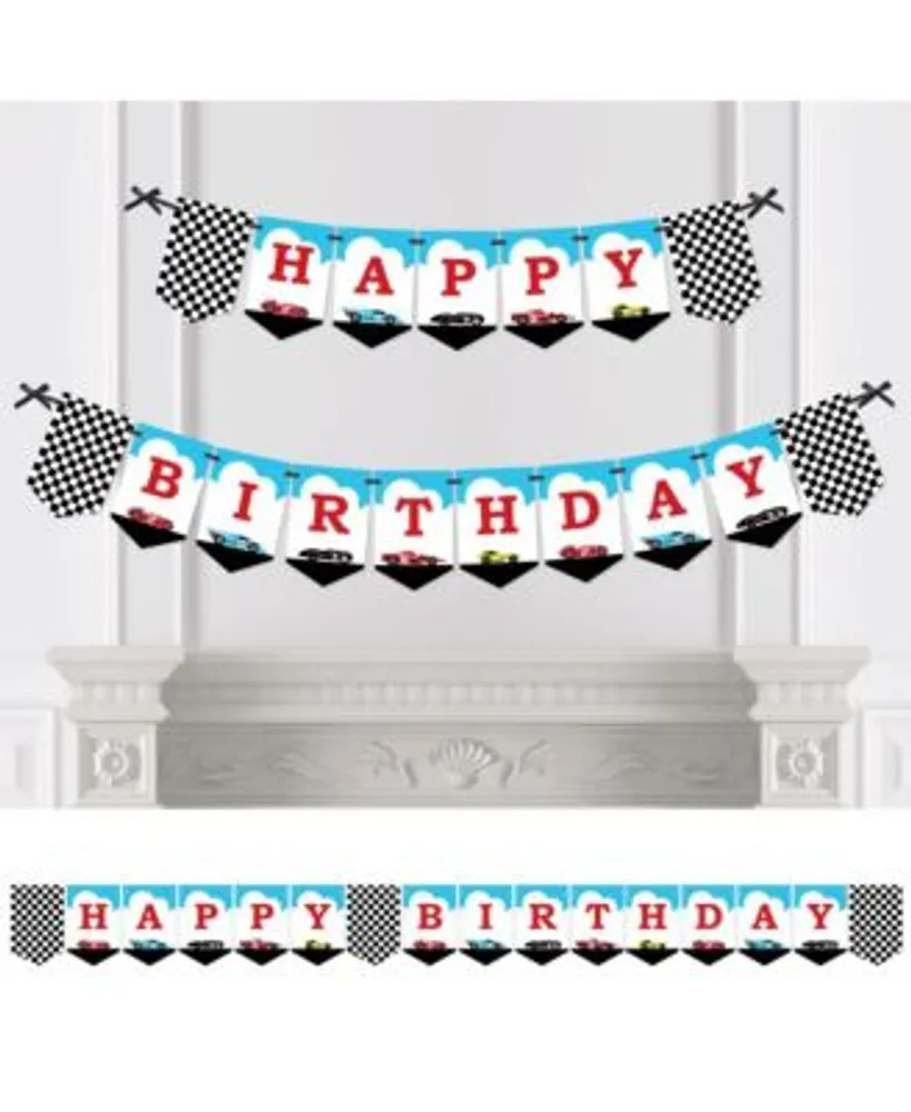 Big Dot of Happiness Let's Go Racing - Racecar - Bunting Banner - Party ...