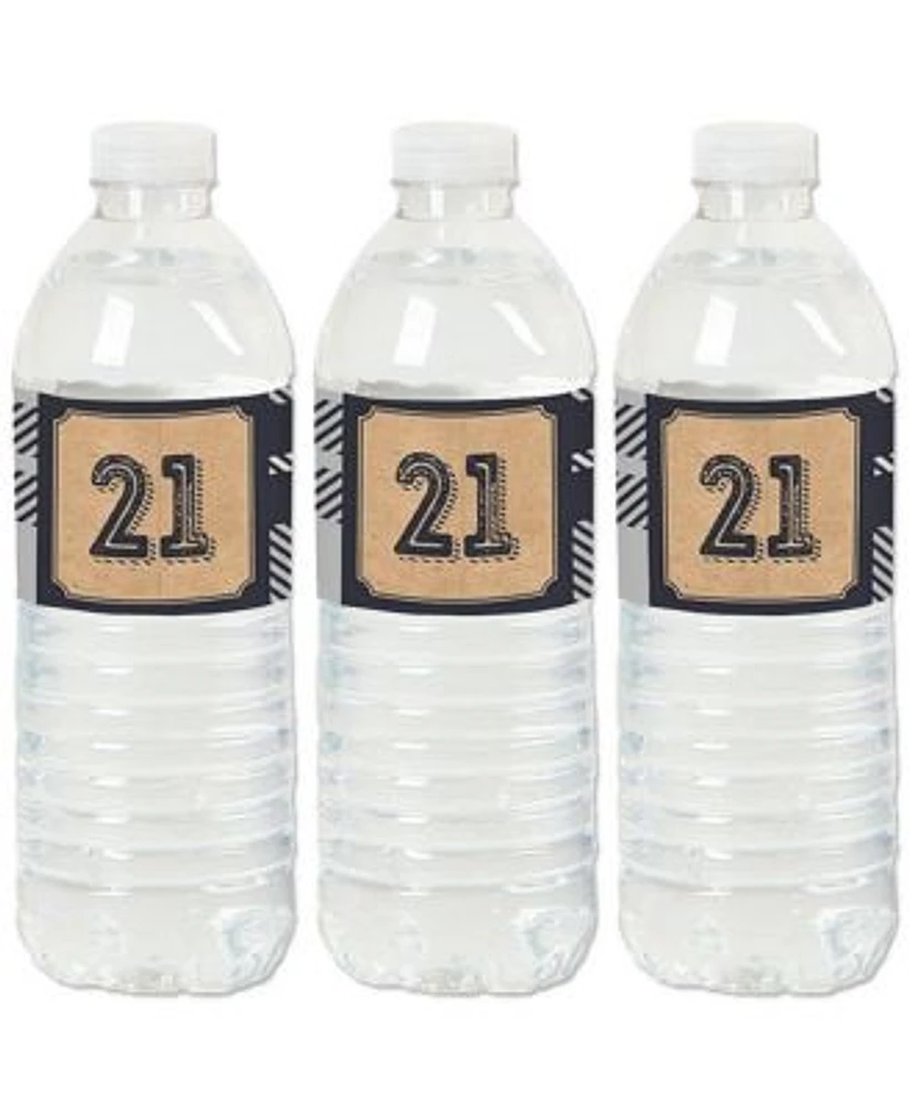 Big Dot of Happiness Finally 21 - 21st Birthday Party Water Bottle ...