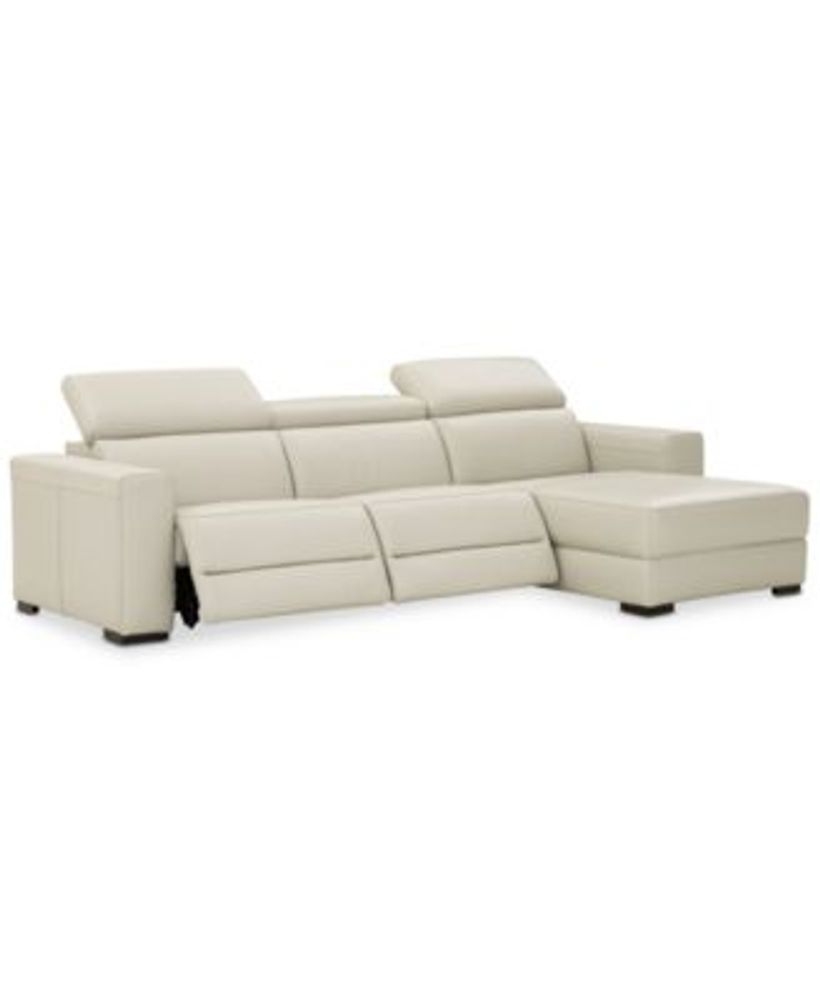 Nevio 6 Pc Leather L Shaped Sectional Sofa | Baci Living Room
