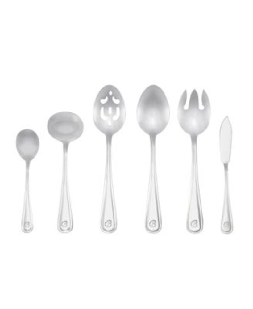 Riverridge Marina 46 Piece Monogrammed Flatware Set - T, Service for 8 ...