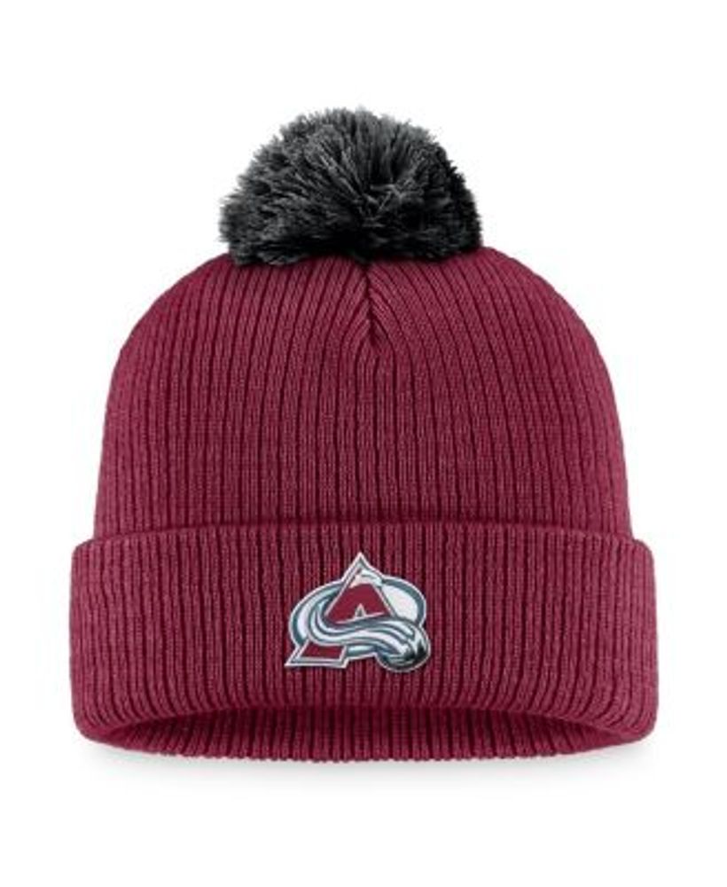 Fanatics Men's Burgundy Colorado Avalanche Team Cuffed Knit Hat with ...