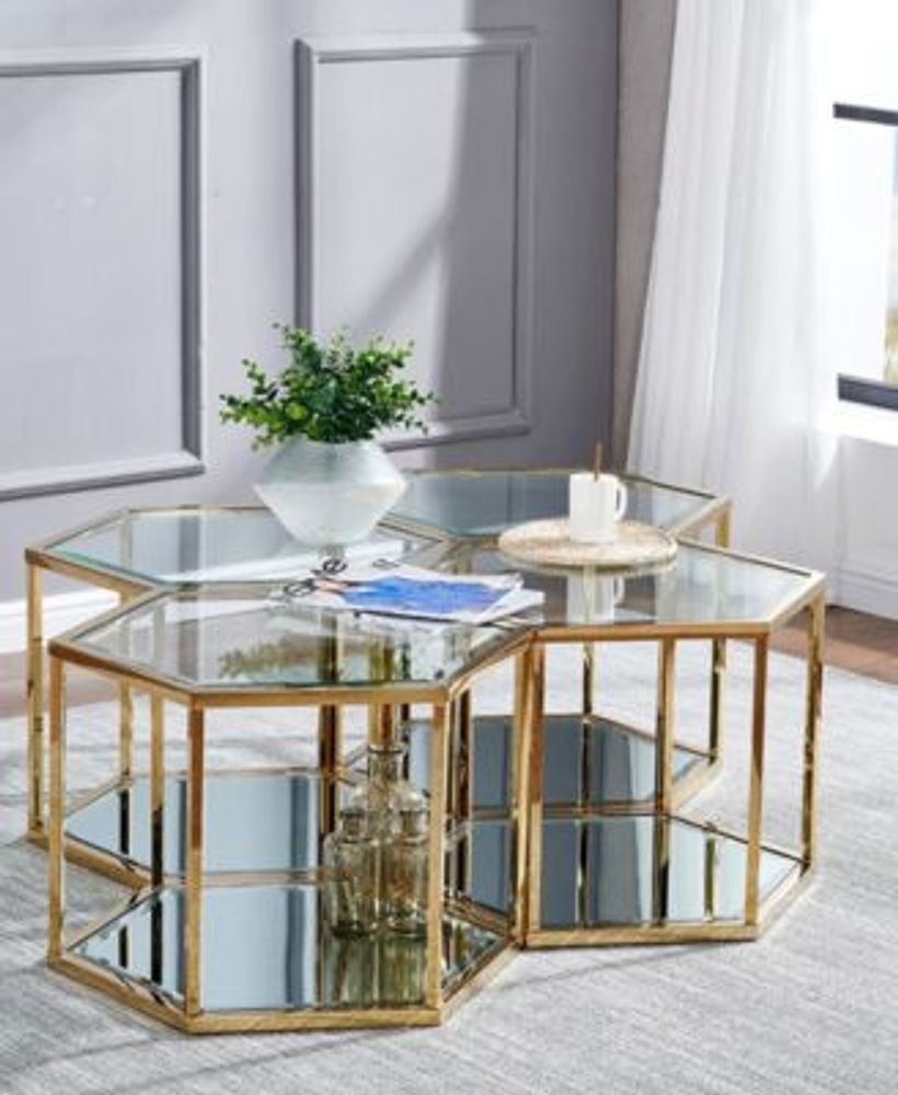 Best Master Furniture Radha Modular Hexagonal Coffee Table | Mall of ...
