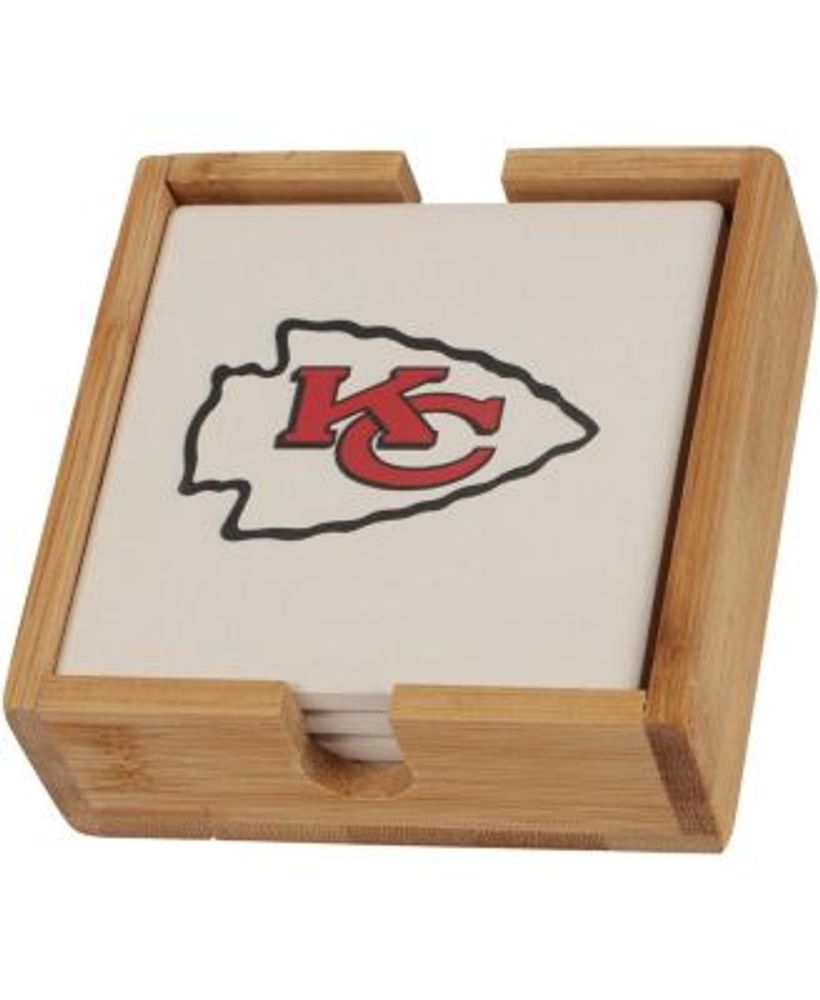 Memory Company Kansas City Chiefs Four-Pack Team Logo Square Coaster ...
