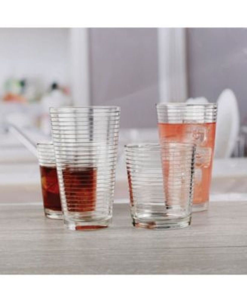 Circle Glass Hoop Entertaining Glasses, Set of 16 | Mall of America®