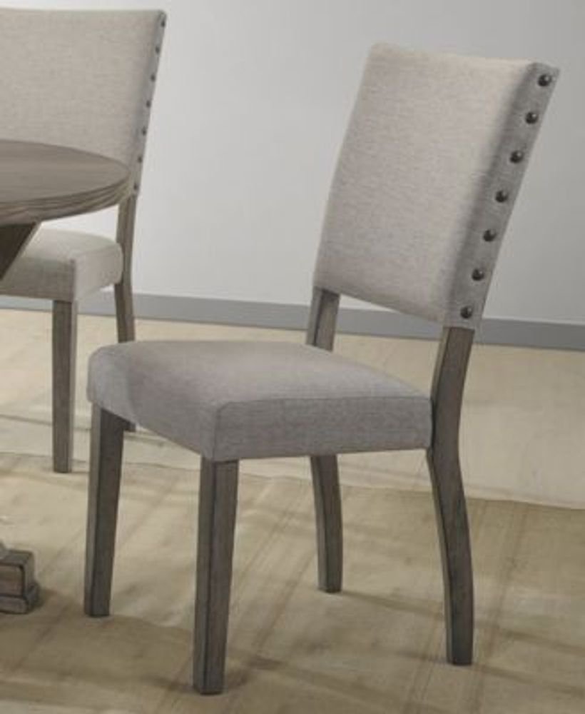 Best Master Furniture Anna Rustic Upholstered Side Chairs, Set of 2 ...