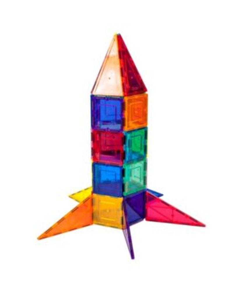 PicassoTiles Rocket Booster Theme Magnetic Building Block Set, 32 Piece ...