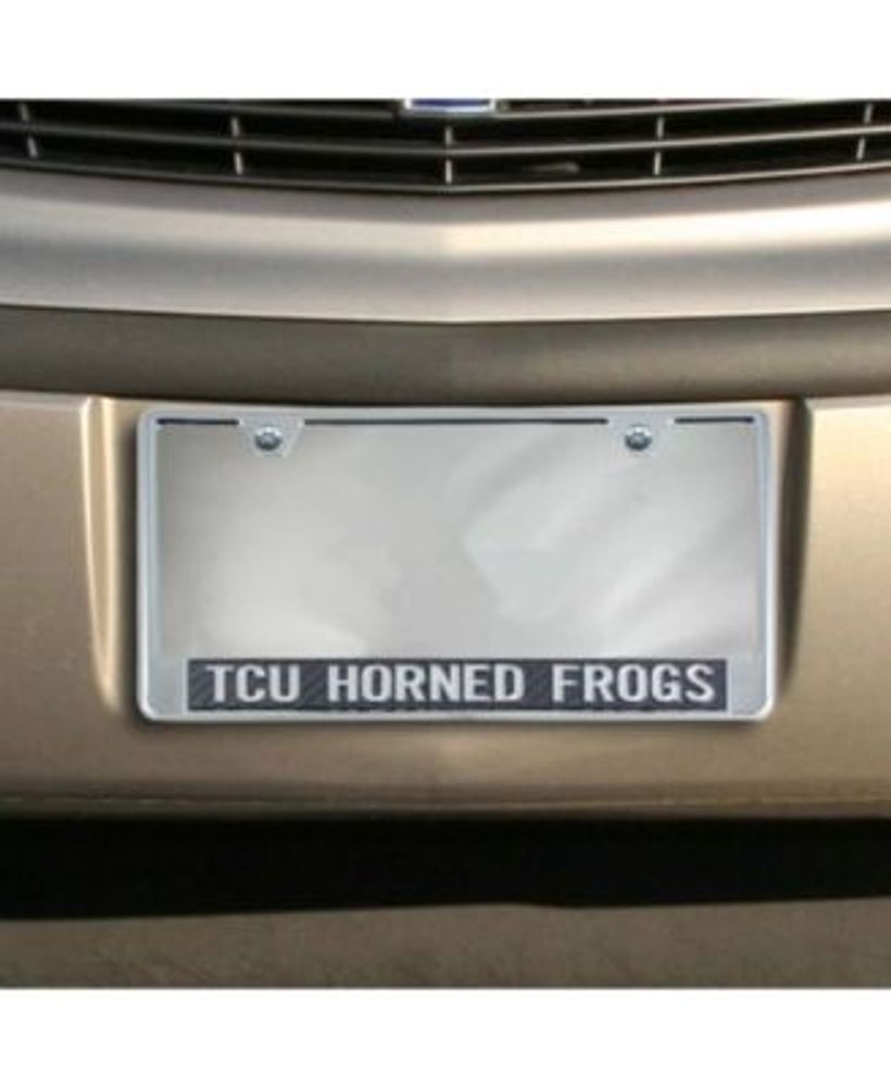 Stockdale Multi Tuck Horned Frogs Carbon Fiber Team License Plate Frame ...