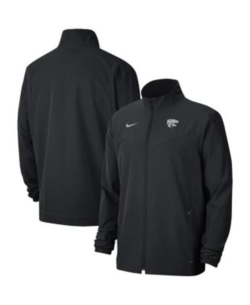 Nike Men's Black Kansas State Wildcats 2021 Sideline Full-Zip Jacket ...