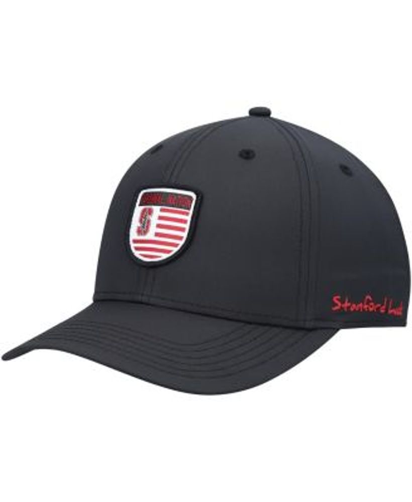 Black Clover Men's Black Stanford Cardinal Nation Shield Snapback Hat ...