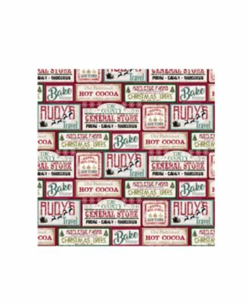 The Gift Wrap Company Vintage-Like Signs Jumbo Roll Wrapping Paper ...