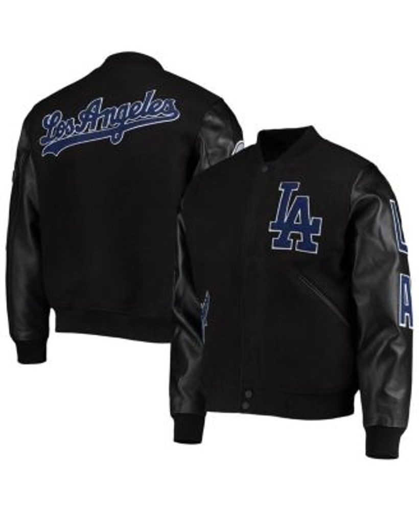 Pro Standard Men's Black Los Angeles Dodgers Varsity Logo Full-Zip ...