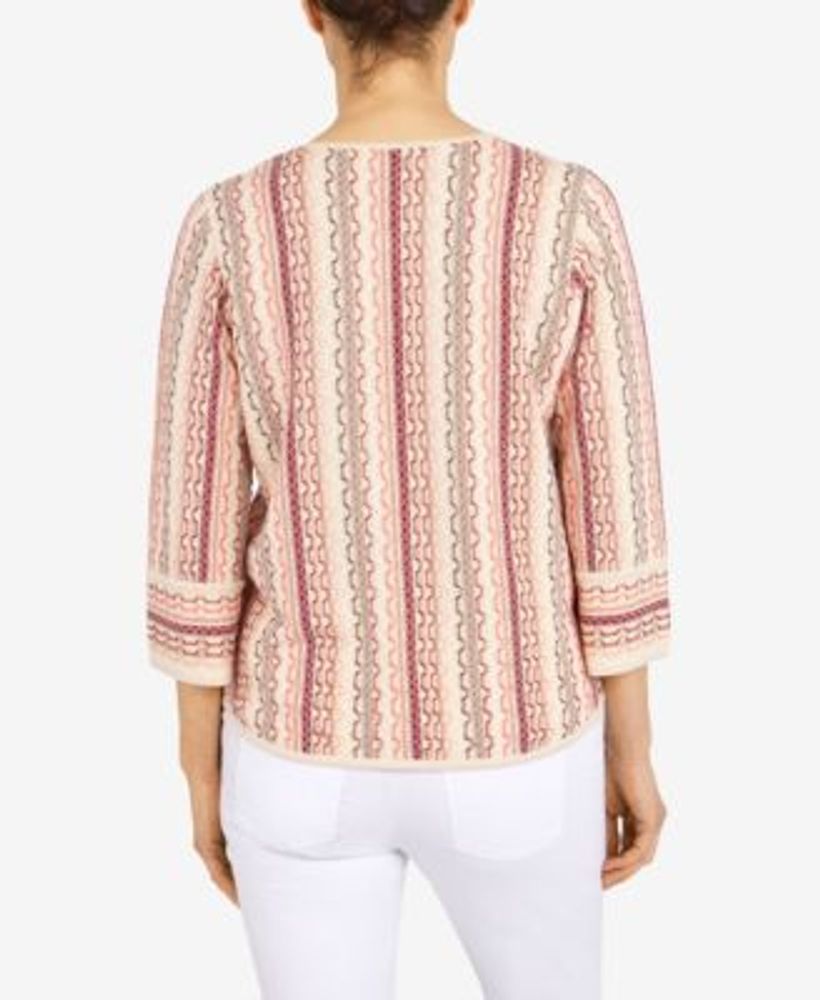 Alfred Dunner Petite Sorrento Vertical Texture Sweater | Mall of America®