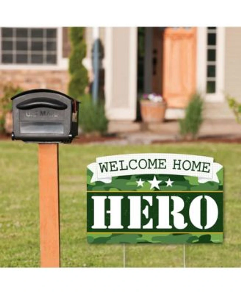 Big Dot of Happiness Welcome Home Hero Military Army Homecoming Yard ...