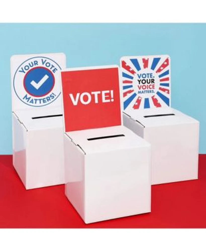 Juvale Ballot Box with Blank Sticker Sheets (6 in, 10 Pack) | Mall of ...