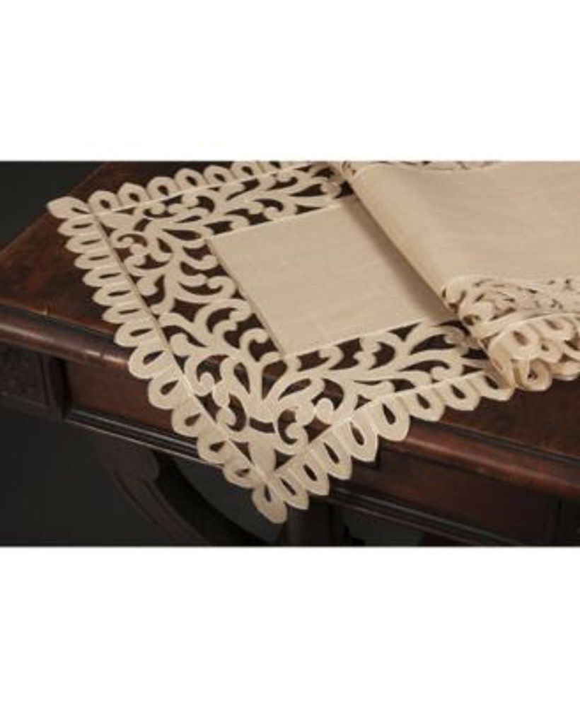 Xia Home Fashions Vine Embroidered Cutwork Table Runner, 16" x 36 ...