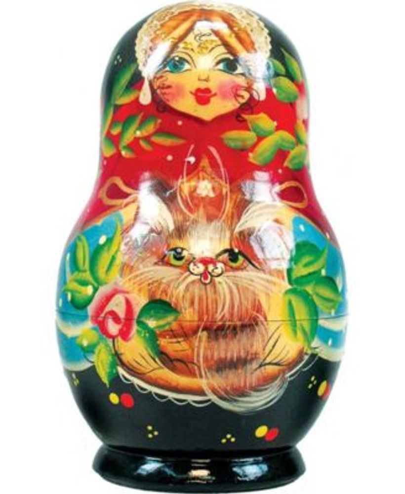 G.DeBrekht Kitty Kats 5 Piece Russian Matryoshka Nested Dolls Set ...