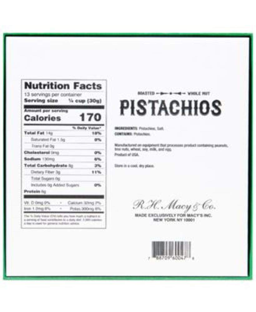 R.H. Macy & Co. Roasted Pistachios Gift Box, Created for Macy's | Mall ...