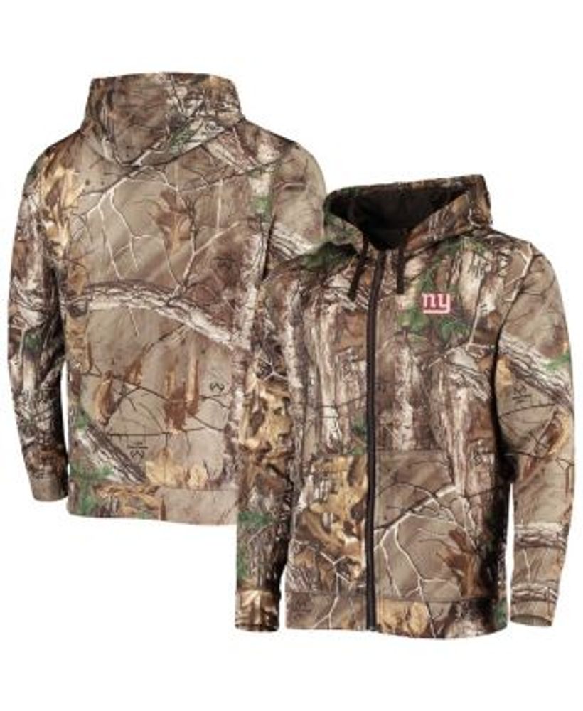 Dunbrooke Men's Realtree Camo New York Giants Trophy Tech Fleece Full ...