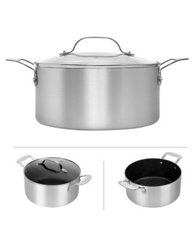 Granite Stone Diamond Silver Collection 5-Qt. Titanium Diamond Infused ...