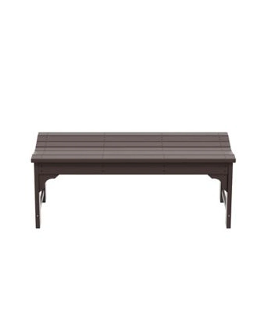 Westin Furniture Outdoor All-Weather Backless Garden Bench | Mall of ...