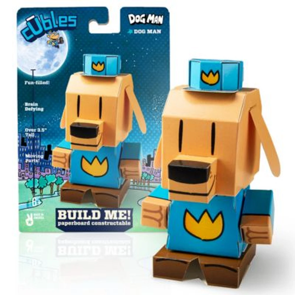 Cubles Dog Man from Dav Pilkey - Build Your Own 3D Buildable STEM Toy ...