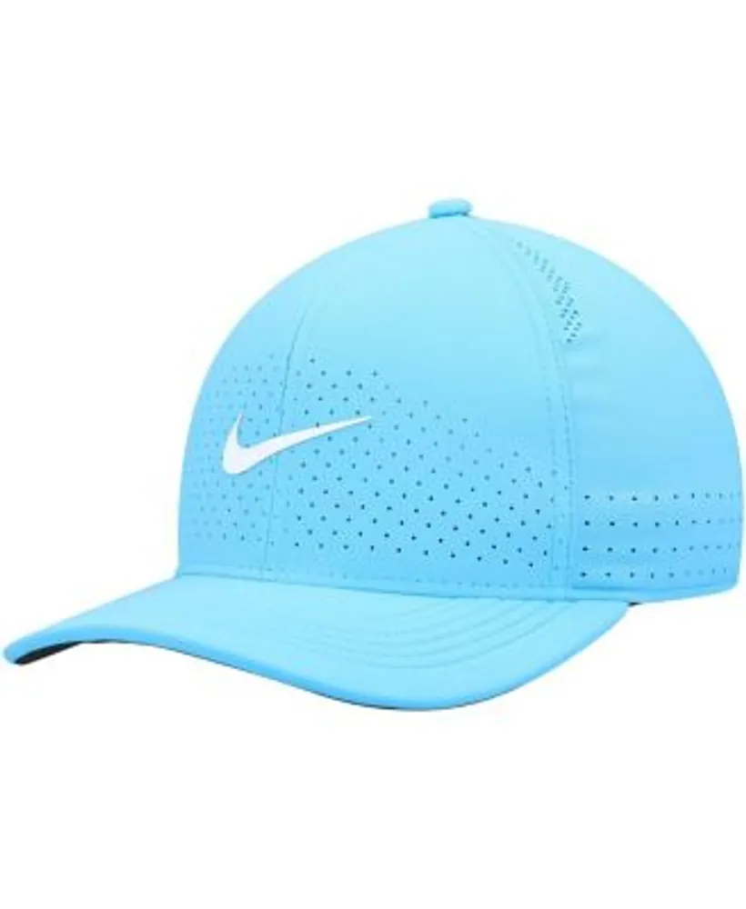 Nike Men's Light Blue Classic99 Swoosh Logo Performance Flex Hat | Mall ...