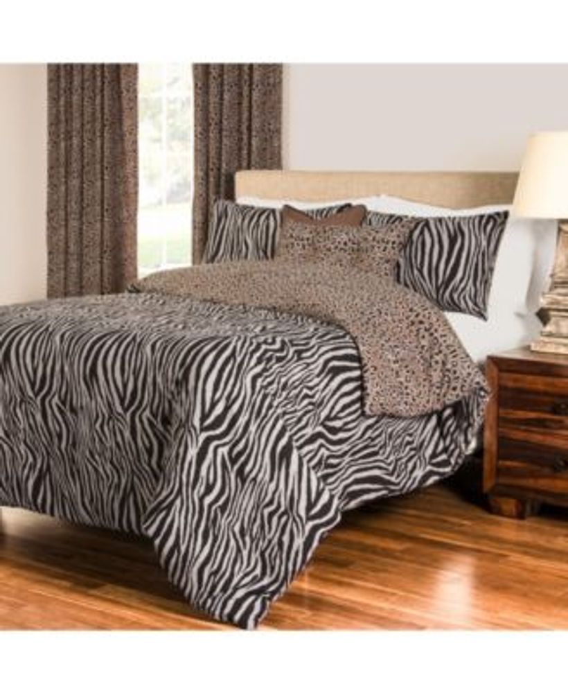 Zebra Queen Comforter Set
