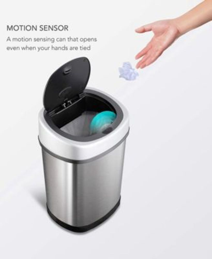 NINE STARS GROUP USA INC Rectangular Motion Sensor Trash Can ...