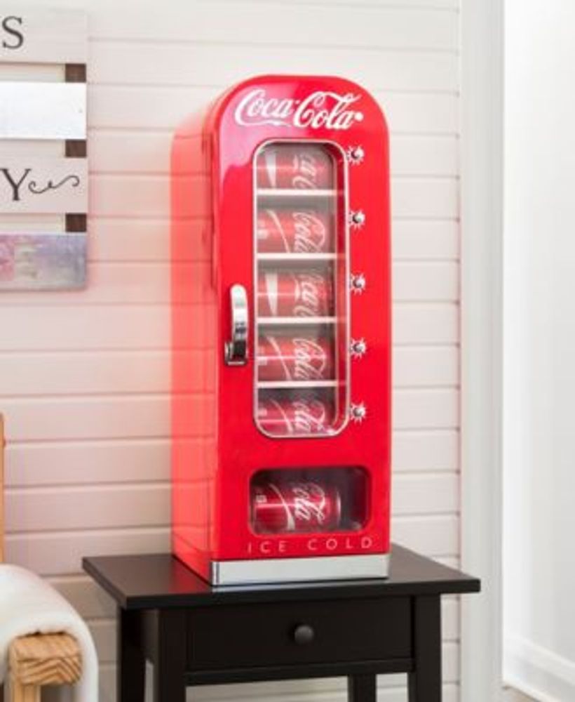 Koolatron Coca-Cola Retro-Like Vending Machine Style 10 Can Mini Fridge ...