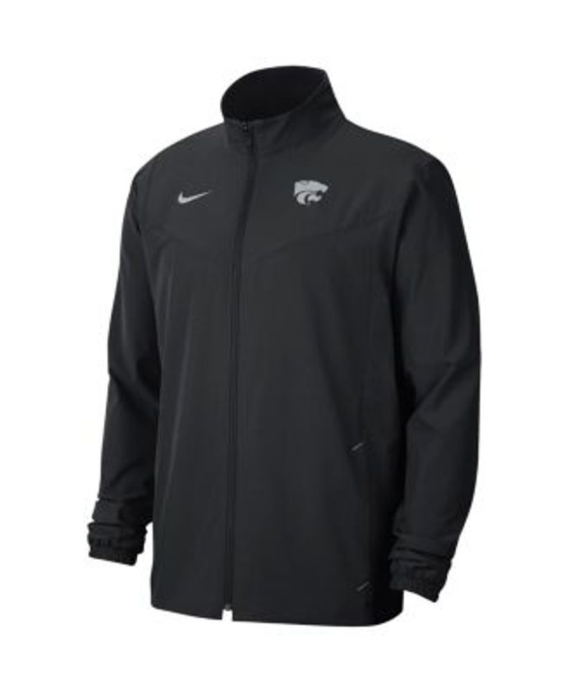 Nike Men's Black Kansas State Wildcats 2021 Sideline Full-Zip Jacket ...
