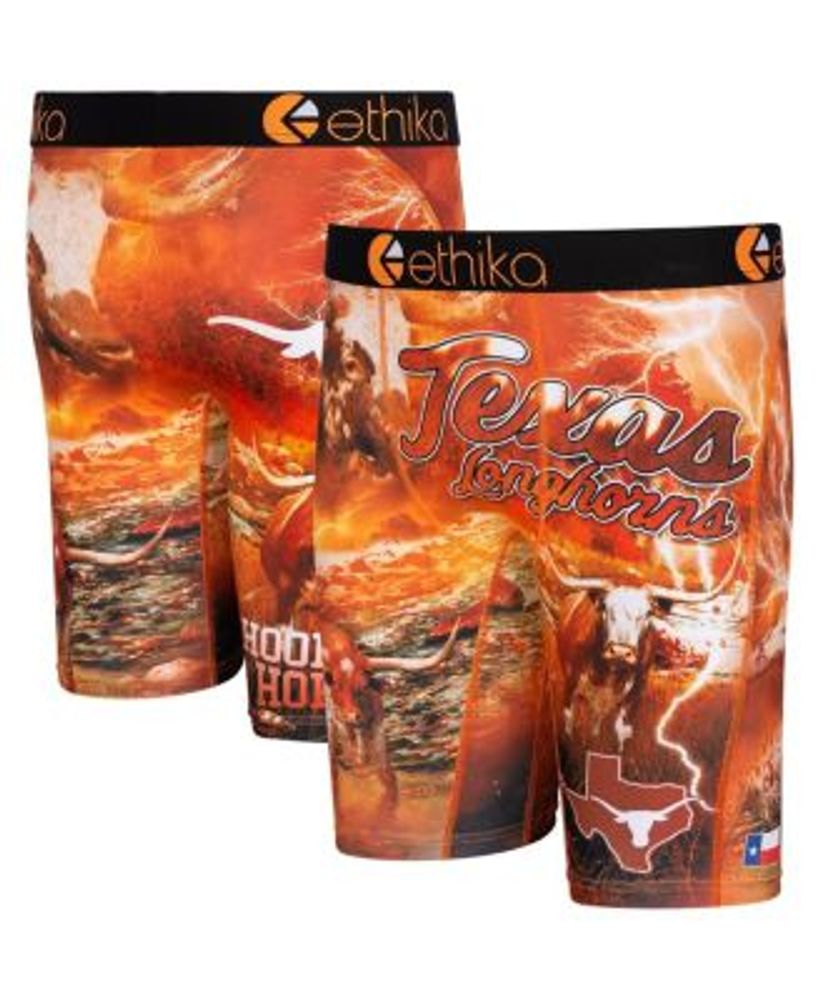 Ethika Men's Burnt Orange Texas Longhorns Spirit Boxer Briefs | Mall of ...