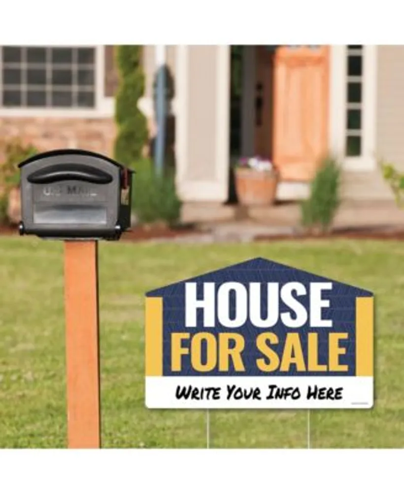 Big Dot of Happiness House for Sale Sign - Yard Sign Lawn Decorations ...