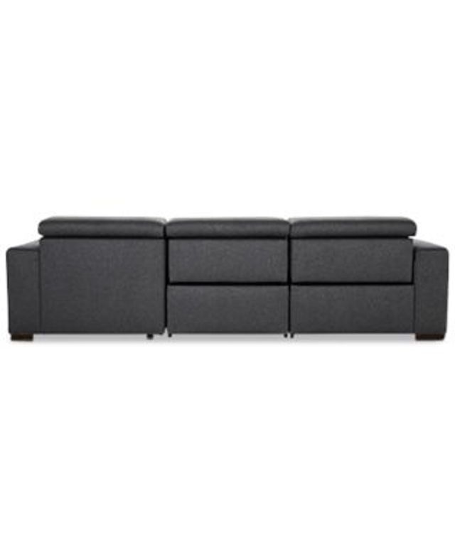 Nevio Leather Power Reclining Sectional Sofa | Baci Living Room