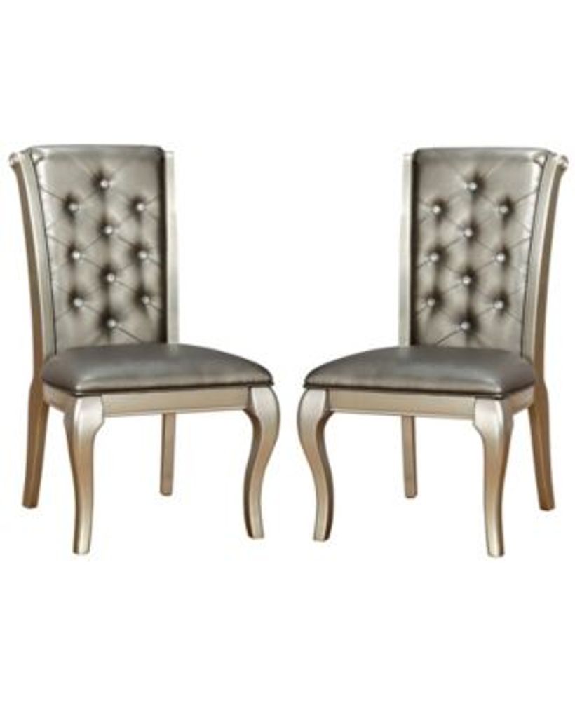 Furniture of America Sante Champagne Side Chair (Set of 2) | Mall of ...