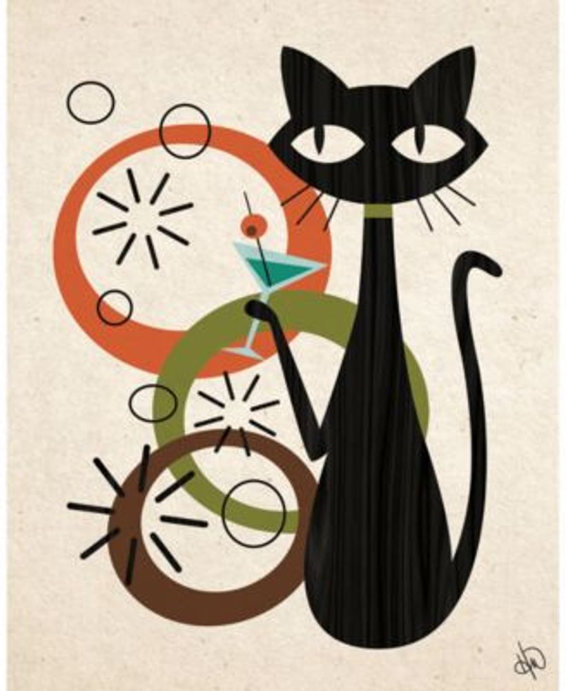 Retro Cat Art