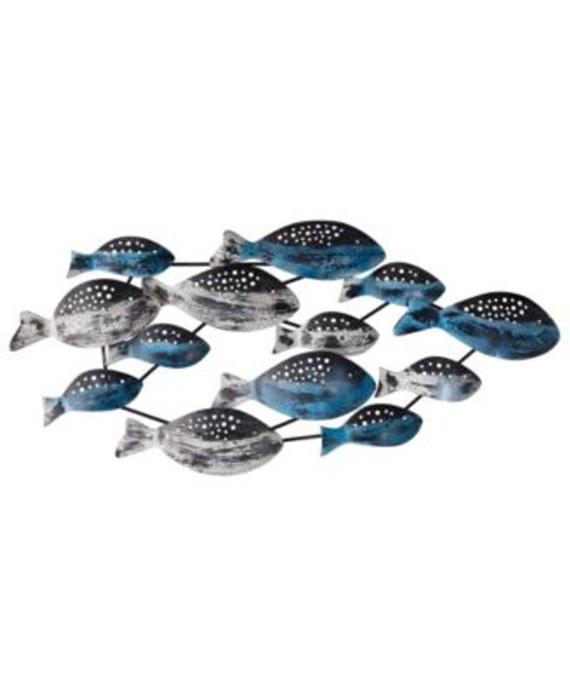 Nearly Natural Coastal Fish Wall Art Decor, 3' x 1.5' | Mall of America®