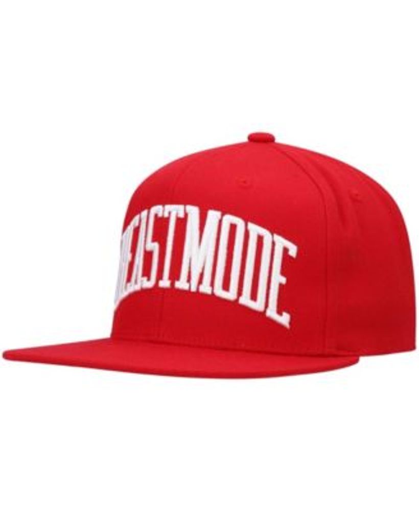 Mitchell & Ness Men's Red Beast Mode Collegiate Logo Classic Snapback ...