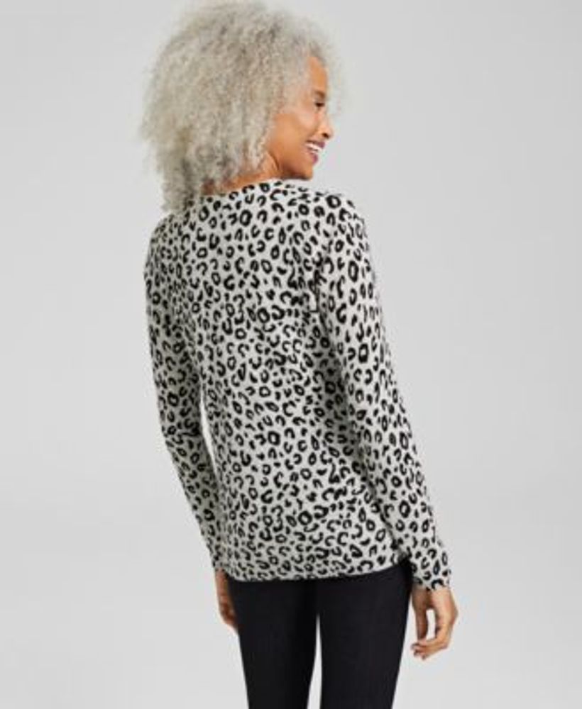 Charter Club Women's 100% Cashmere Spotty Dottie Sweater, Created for ...