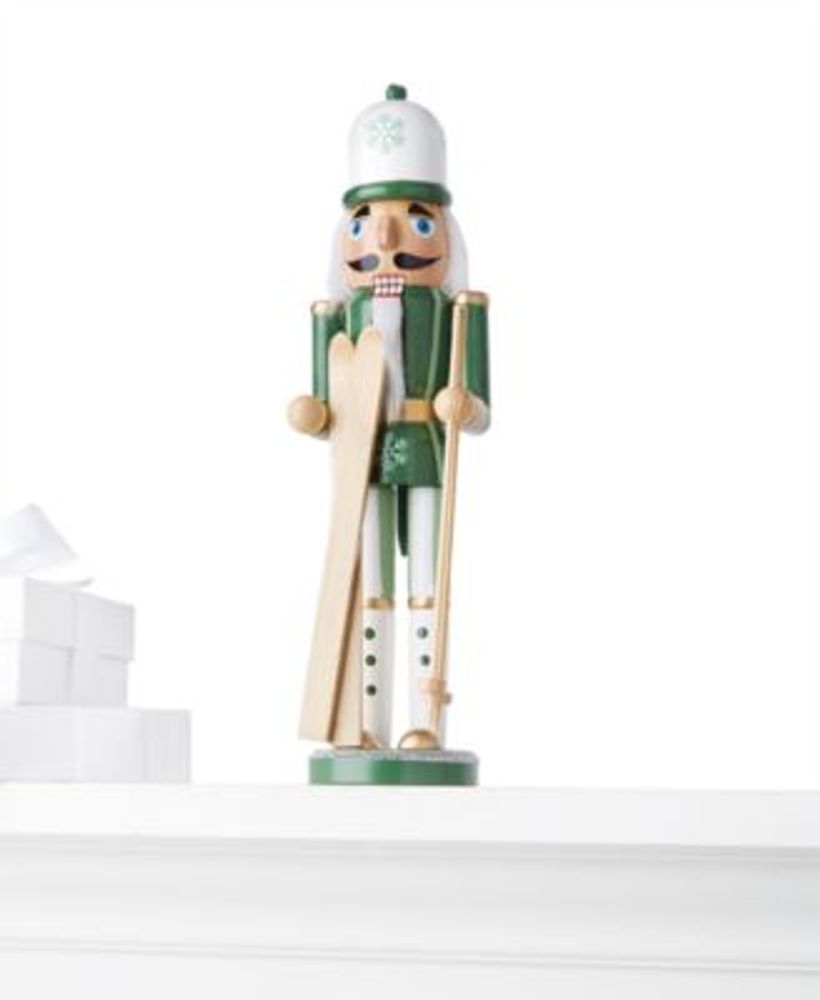 Holiday Lane Northern Holiday 15" Skier Nutcracker Table Piece, Created ...