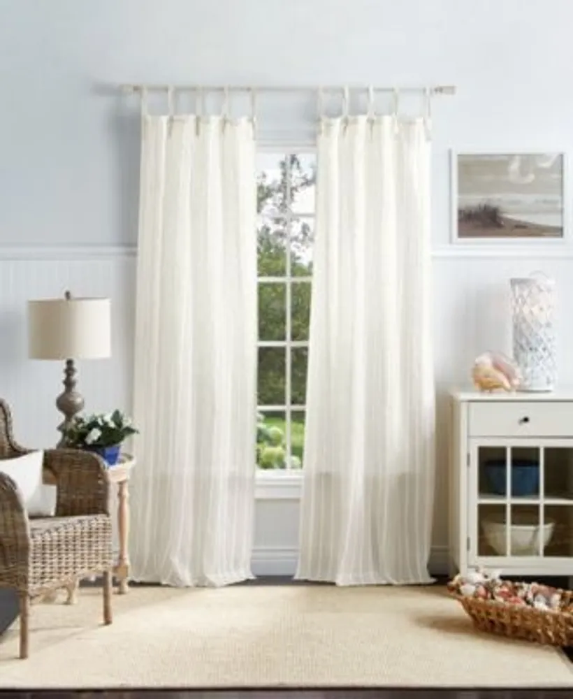 Martha Stewart Collection Laguna Stripe Tietab Panel Pairs Created For ...