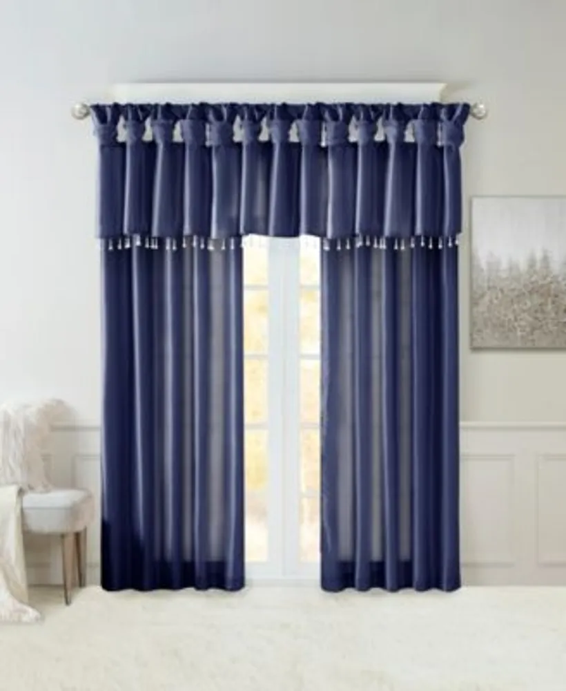 Madison Park Emilia Lined Twisted Tab Top Faux Silk Window Collection | Mall of America®