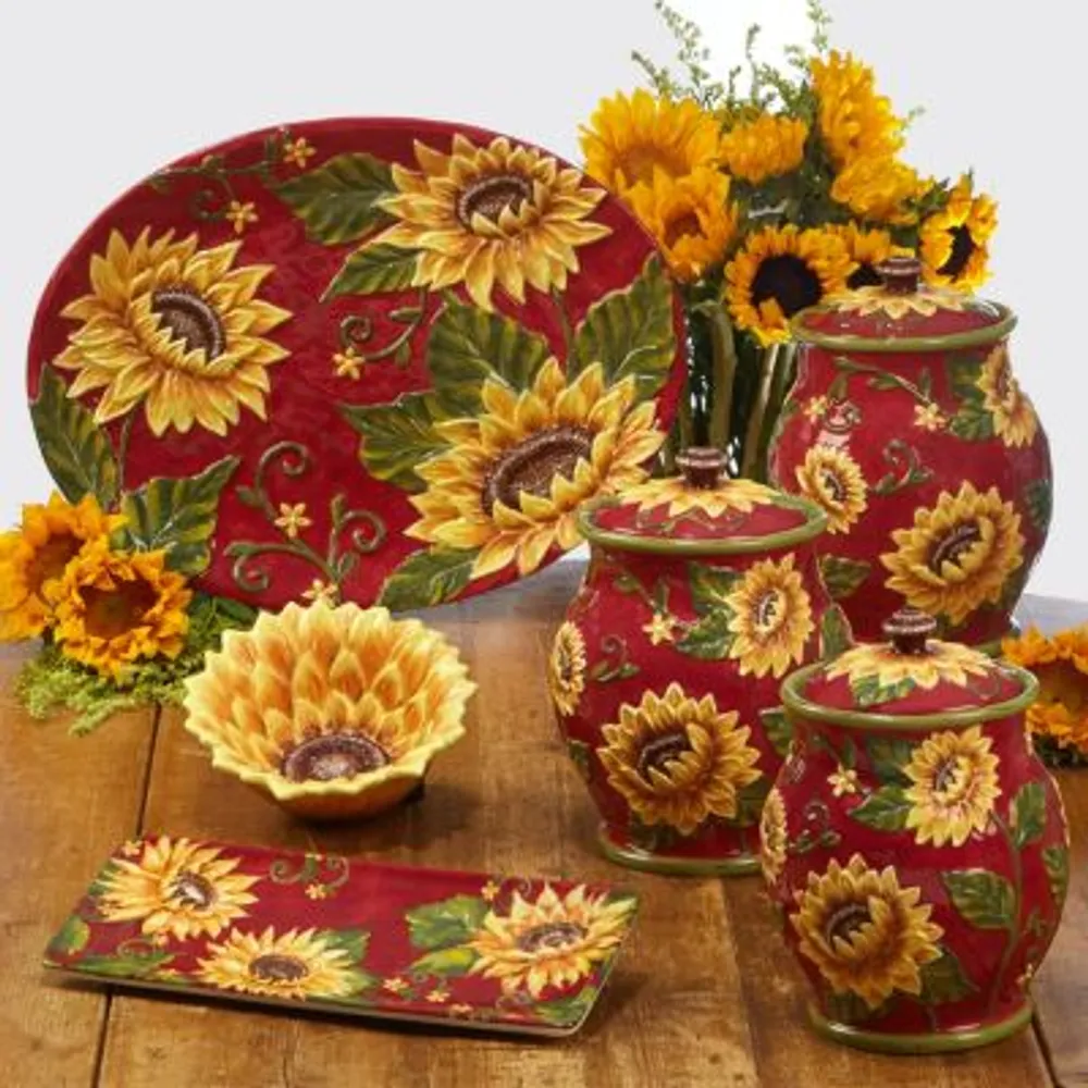 Certified International Sunset Sunflower Dinnerware Collection | Mall ...