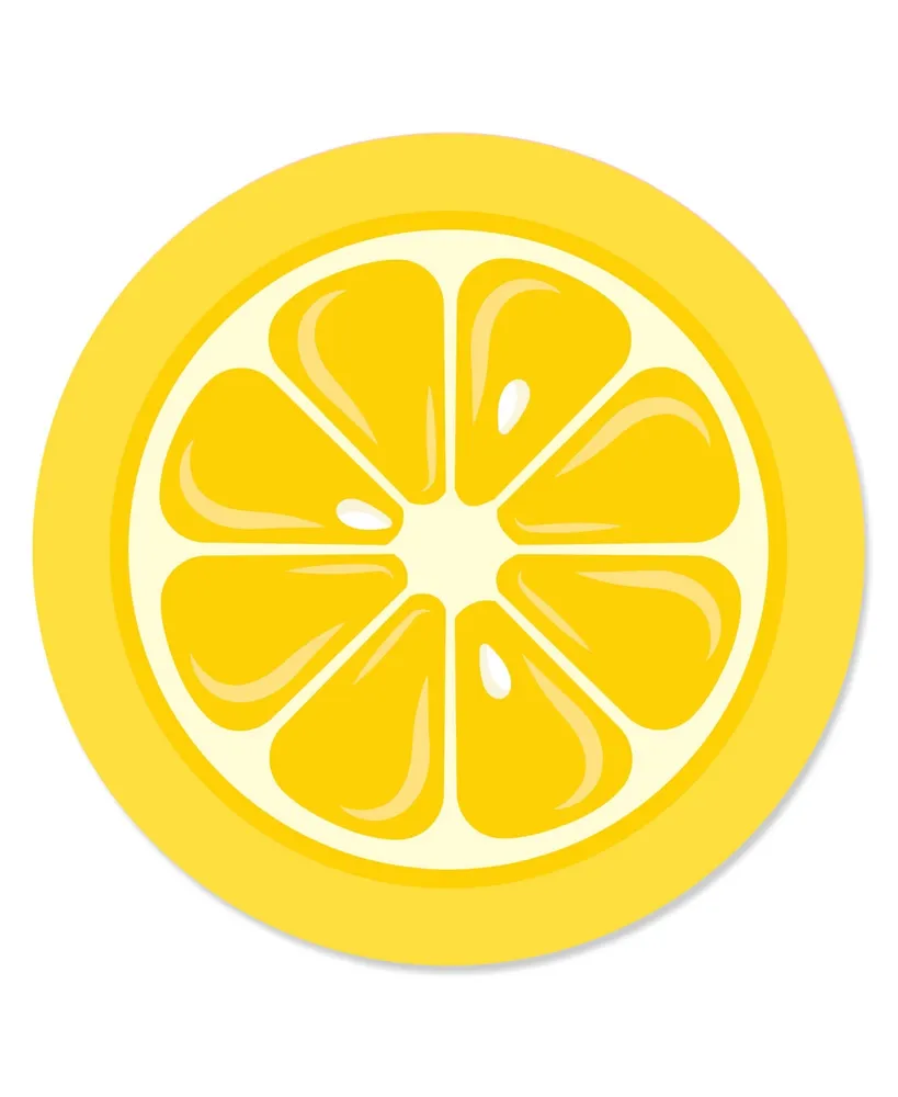 Big Dot Of Happiness So Fresh - Lemon - Citrus Lemonade Party Circle ...