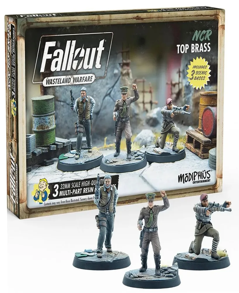 Modiphius Fallout Wasteland Warfare Ncr Top Brass Role Playing Game 3 ...