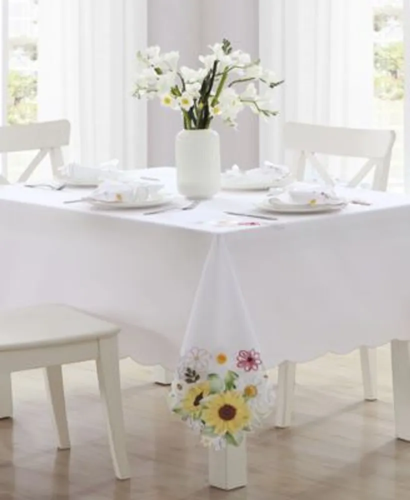 Elrene Sunflower Daisies Table Linens Collection | Plaza Las Americas